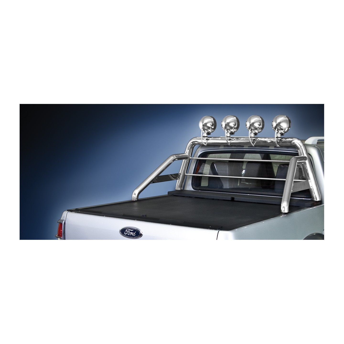 ROLL BAR FORD RANGER 2012 2018 SIMPLE BARRE INOX GR2