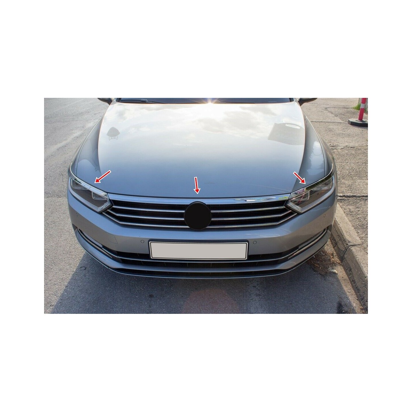 Element FACE AVANT Superieur INOX VOLKSWAGEN PASSAT 2015 2021
