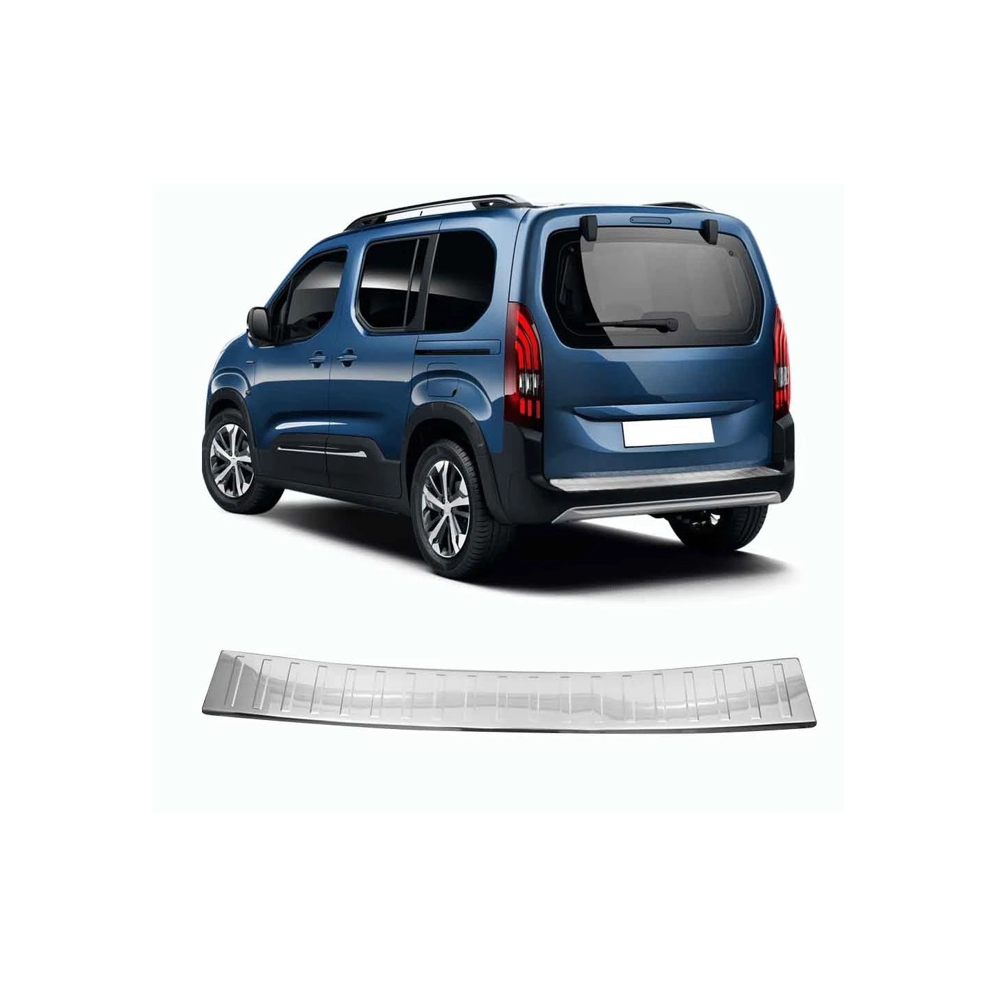 Seuil de Coffre PEUGEOT RIFTER 2019 AUJOURD'HUI INOX POLI