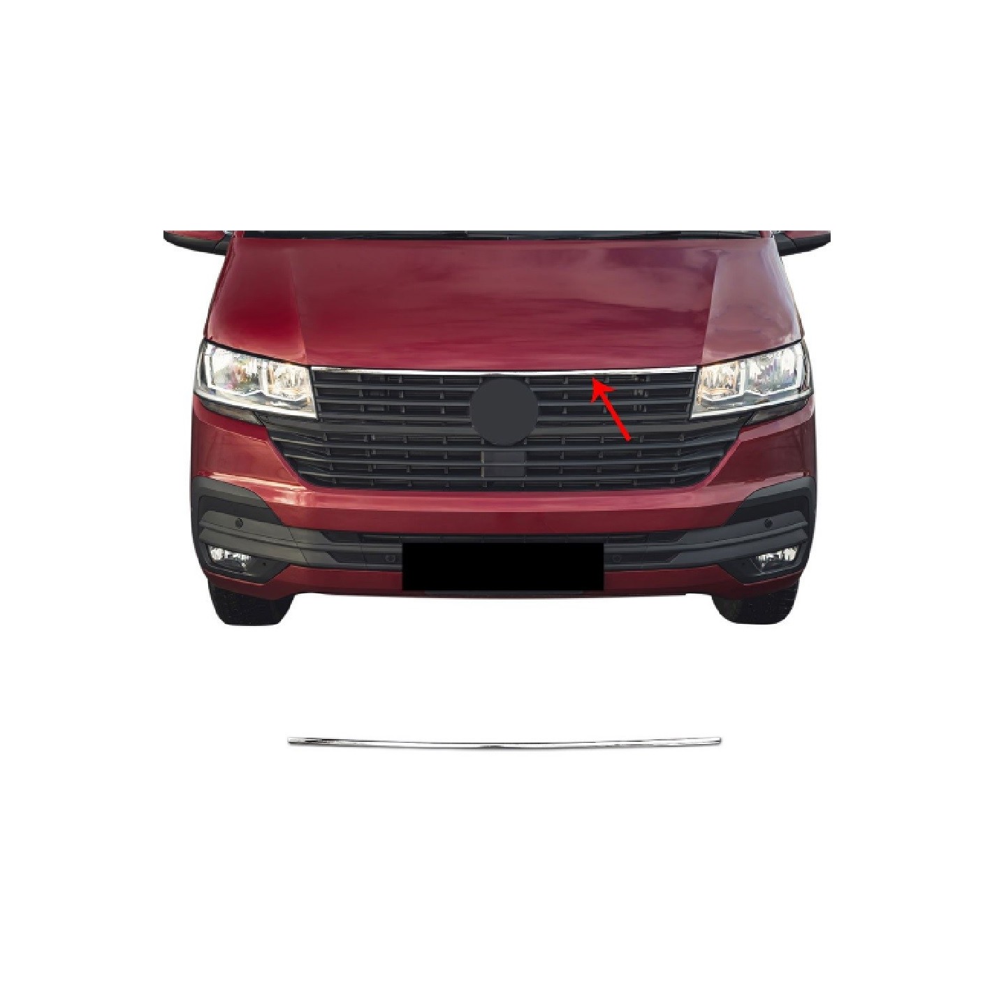 Element Grille Calandre VOLKSWAGEN TRANSPORTER T6 1 2019 AUJOURD'HUI ...