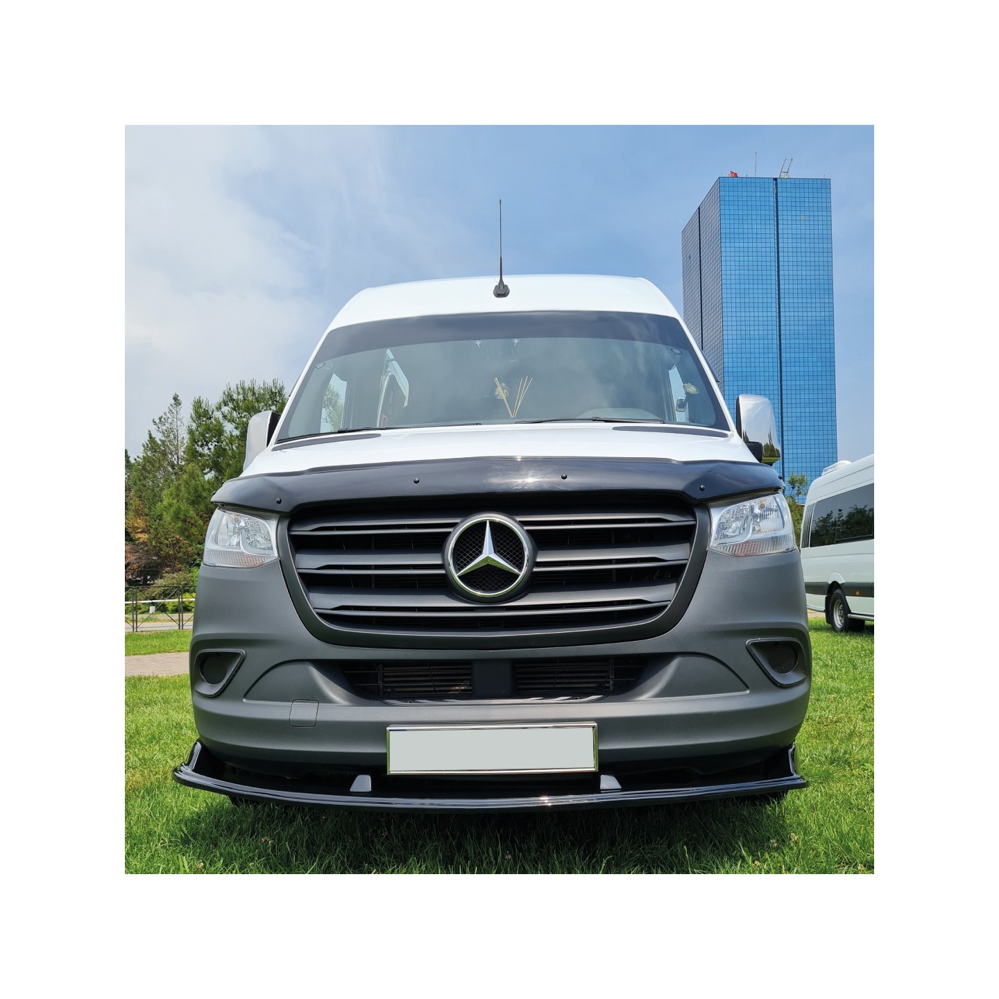 Spoiler Avant MERCEDES SPRINTER 2018 AUJOURD'HUI ABS Noir Design2