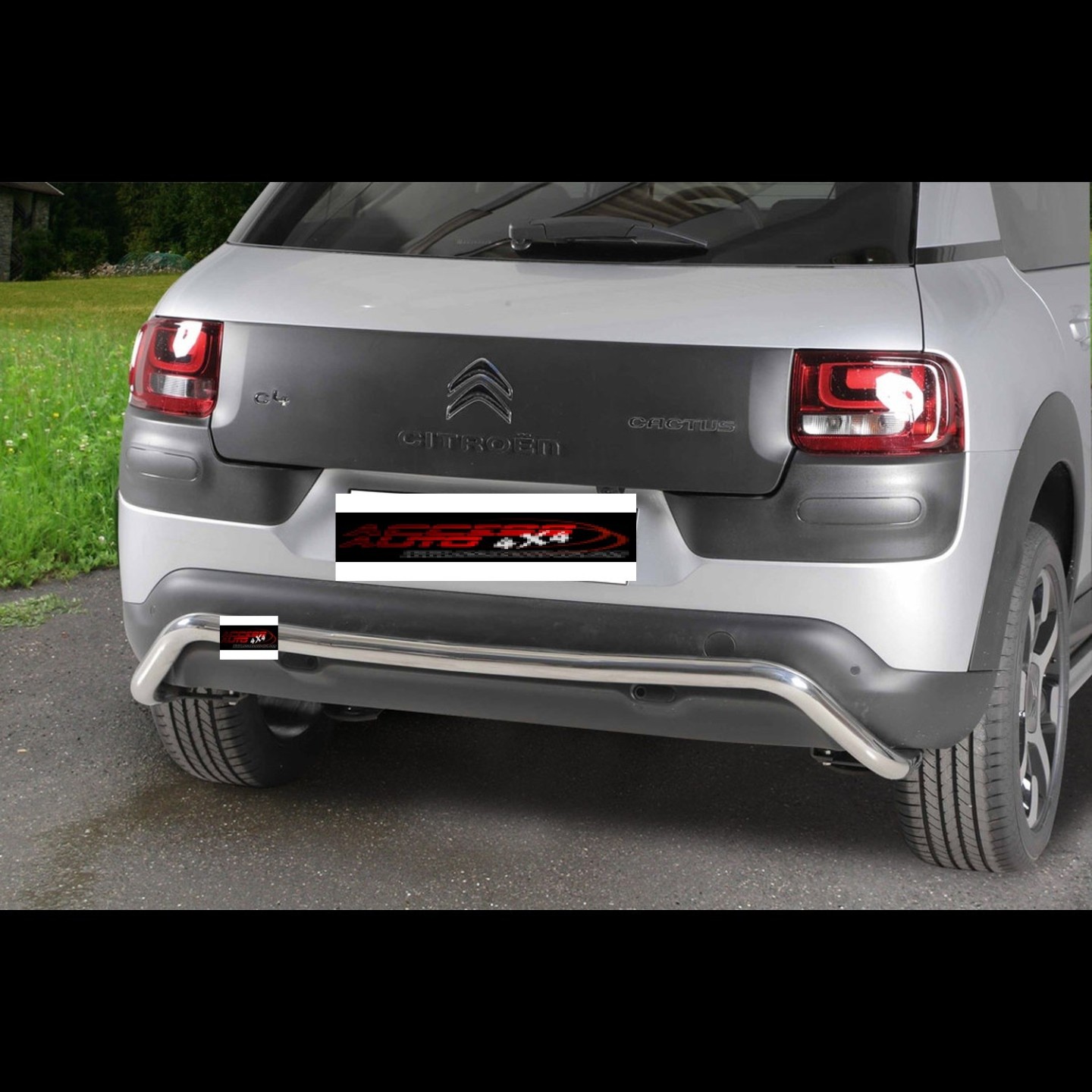 Protection ARRIERE CITROEN C4 CACTUS 2015 2020 INOX 60mm
