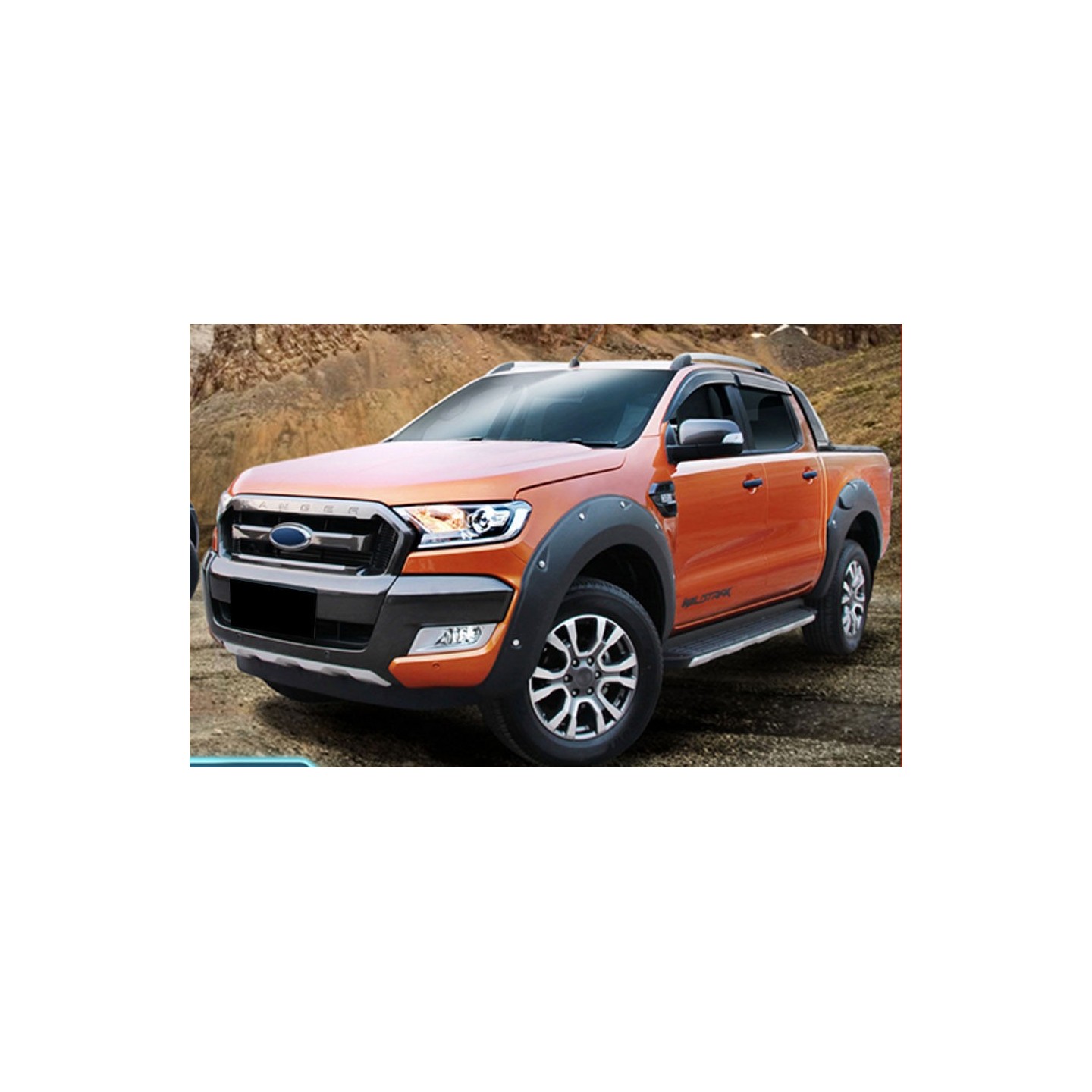 Elargisseurs d'Ailes FORD RANGER 2012 2018 DOUBLE CABINE KIT 4.5 cms