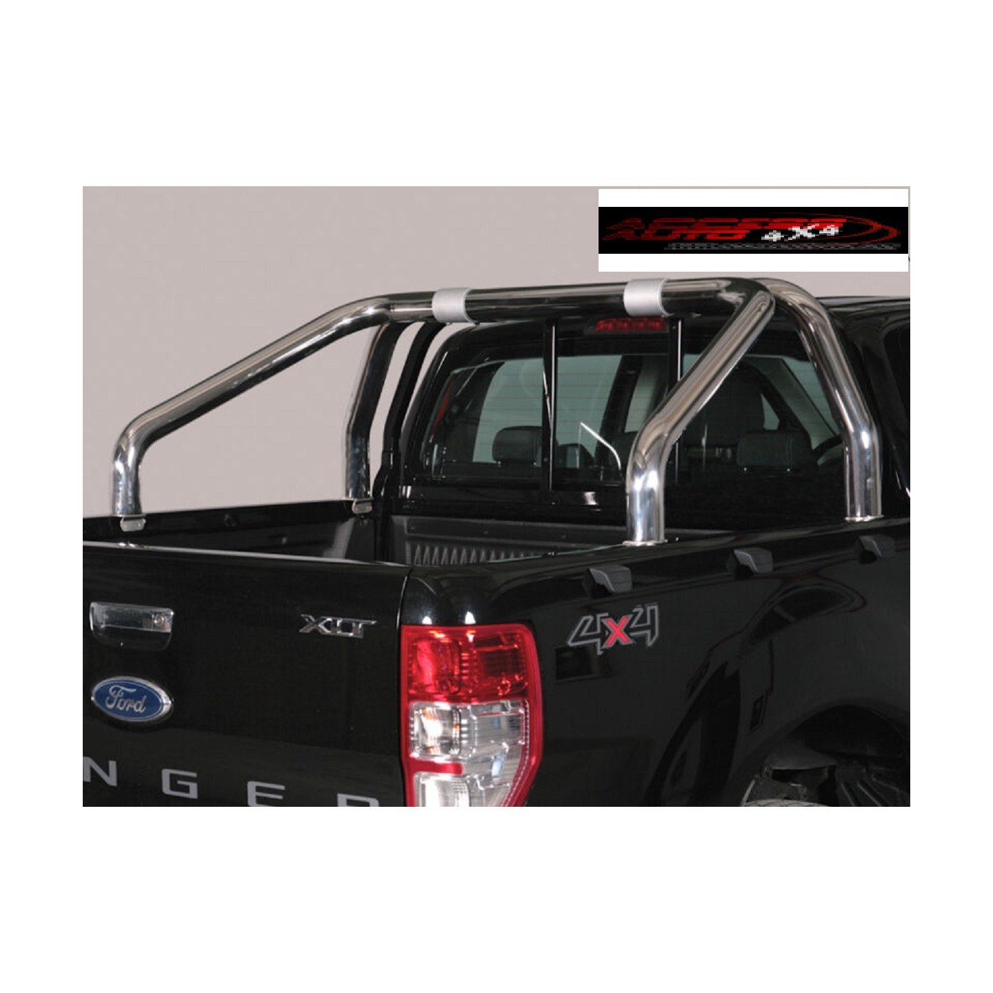 ROLL BAR FORD RANGER 2012 2022 INOX SIMPLE BARRE CHROME 76mm