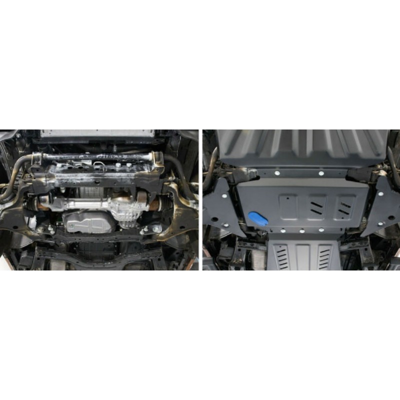 Protege-Carter-Nissan-Navara-np300-2015-2022-Set-4-Pieces-Acier-3mm