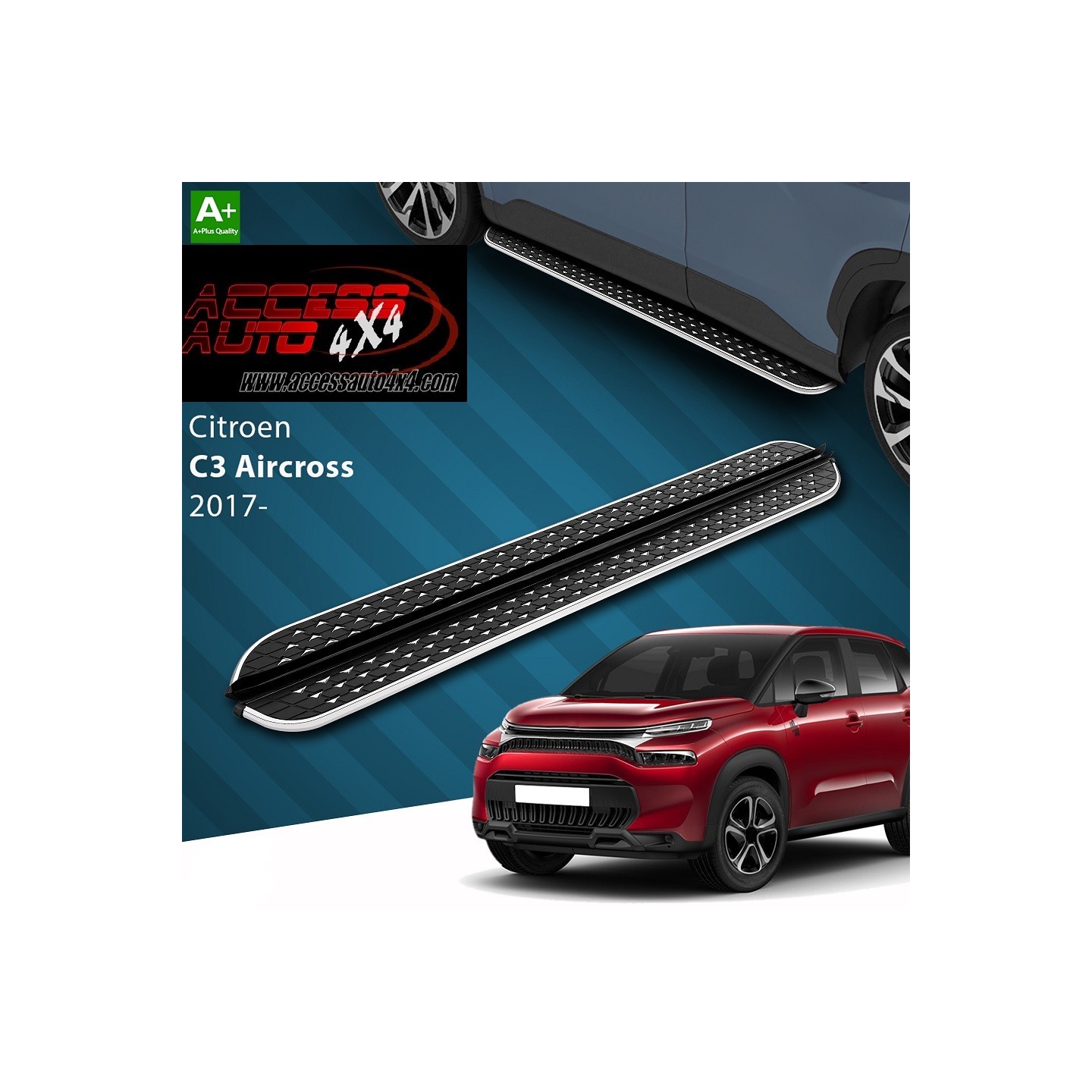 marche pieds CITROEN C3 AIRCROSS 2017 AUJOURD'HUI Aluminium DMC