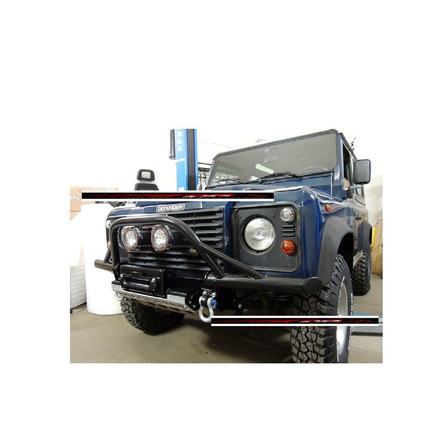 Pare-chocs avant HD pour Land Rover Defender 90 110 130 Tubulaire