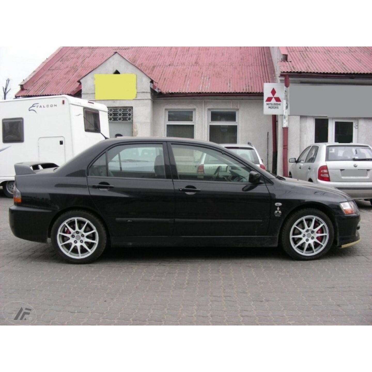 Baguette de porte MITSUBISHI LANCER EVO 8 2003 2005 ABS NOIR